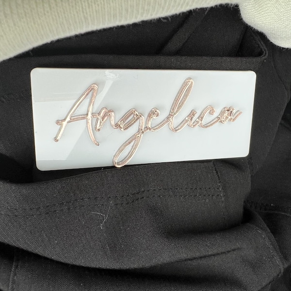 Custom Acrylic Name Badge Magnetic Name Badge Acrylic Name Plate ...