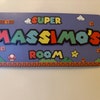 Mario Personalised Door / Room / Games Room Sign - Etsy