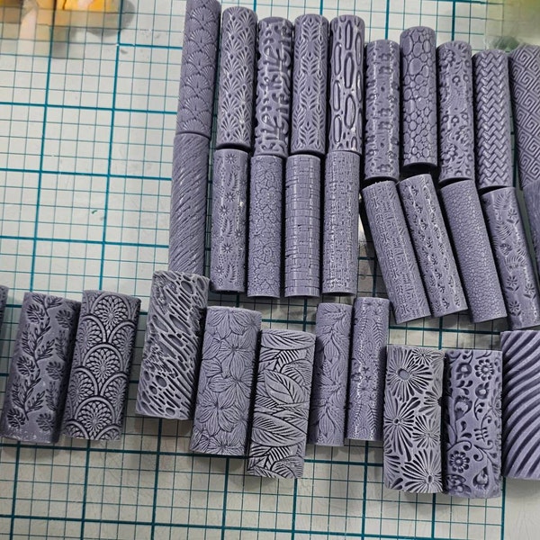 SALE! Polymer Clay Texture Rollers Clay Stamp 3D Printed Embossing Clay ...