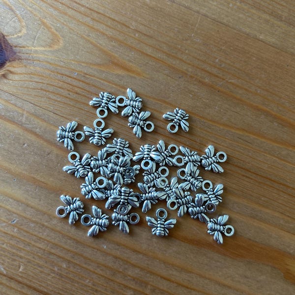 Bee Charms – 10pcs Golden Enamel Bee Charms 10x10.5mm Yellow & Black ...
