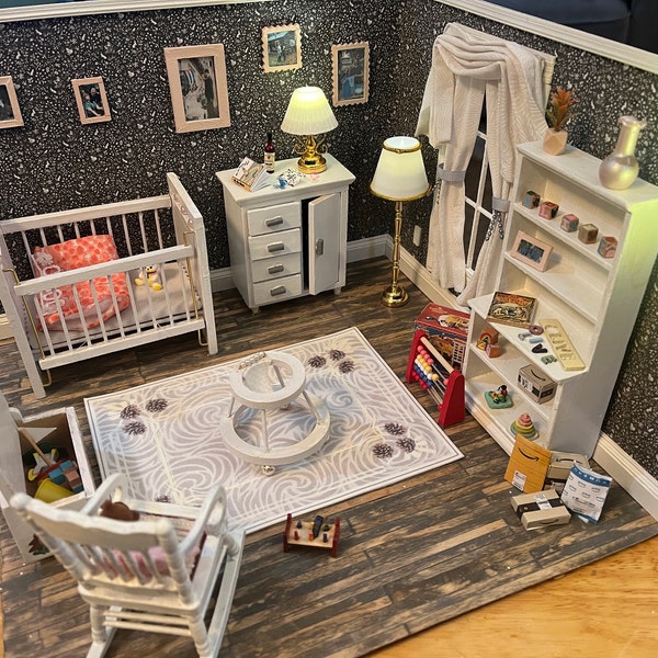 2 Sided Room-box| Dollhouse Miniature Roombox | Room Box | 1:12 Scale ...