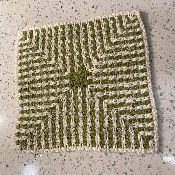 Waffle Stitch Crochet Dish Drying Mat (PDF Pattern) - Etsy