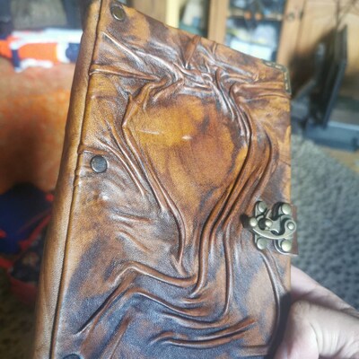 Fish Bone Journal Fisherman's Log Book Leather Fishing - Etsy