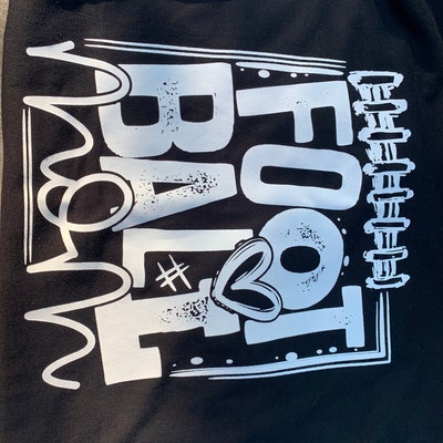 Football Mom Screen Print Transfer, WHITE, T-shirt Transfernot a ...