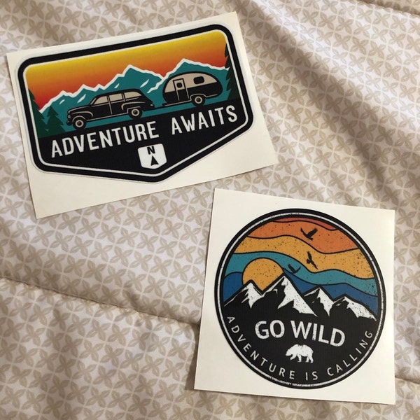 Go Wild Adventure is Calling Car Vinyl Sticker Decal Bumper Sticker for ...