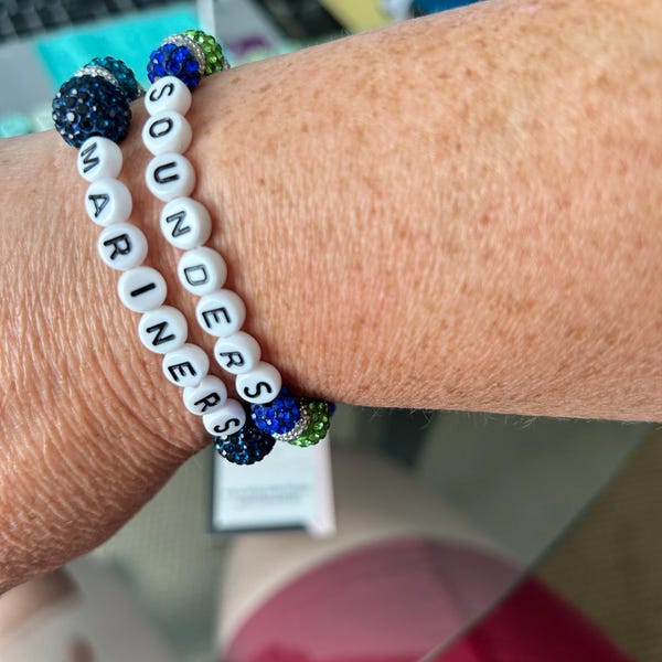 Seattle Mariners Bracelets - Etsy