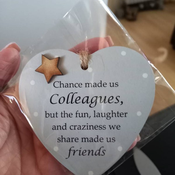 Thank You for Your Kind Help and Support Wooden Gift Heart Plaque/sign ...