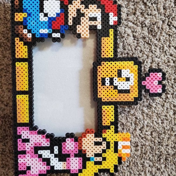 Mario Bros Picture Frame - Mario and Peach - Videogame Photo Frame ...