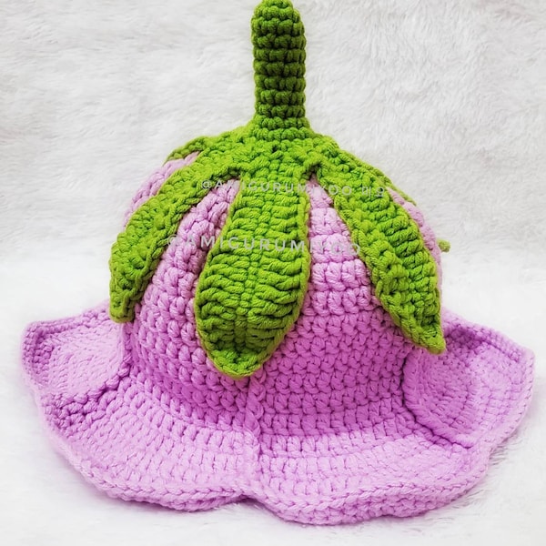 CROCHET PATTERN - Crochet Tulip Hat Flower Design - Etsy
