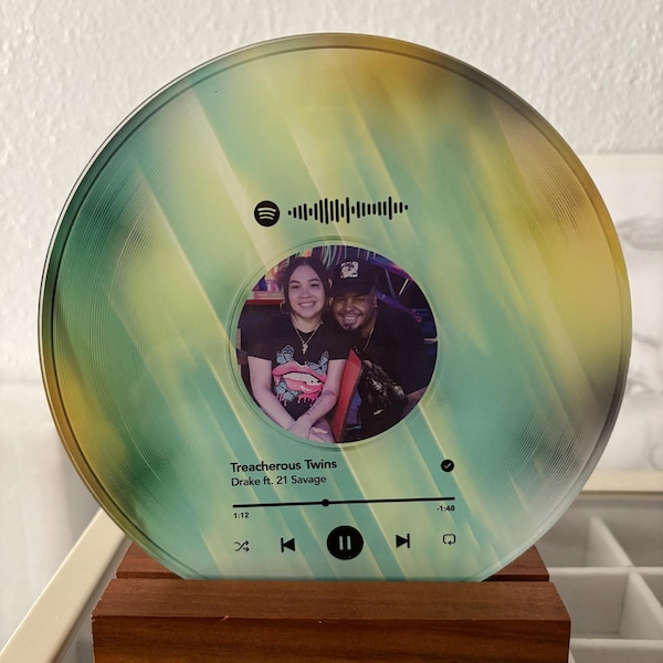 Personalized Vinyl Record With Photo, Custom Vinyl Record, Anniversary ...