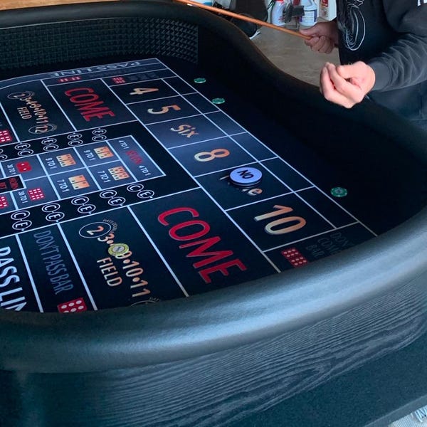 Off the Diamond Wall Craps Table With Folding Legs / Made in the USA - Etsy
