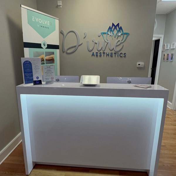 Aquamarine Reception Desk - Etsy