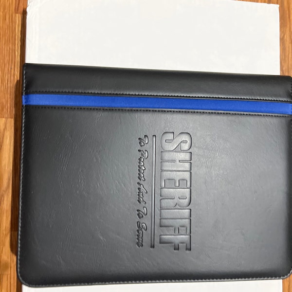 Thin Blue Line Sheriff Padfolio | Deputy Graduation Gift - Etsy