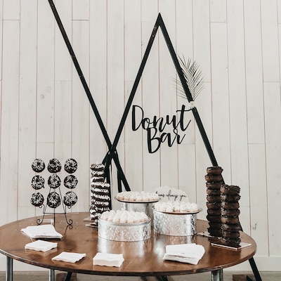 Donut Bar Lettering, Wedding Sign, Dessert Bar Sign, Personalized ...