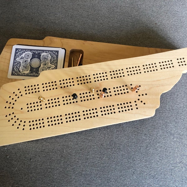 Customizable Motorcycle Cribbage Board Cruiser Custom Style - Pegs ...