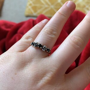 Silver Studded Ring | Etsy