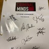 Criminal Minds TV Pilot Script Screenplay With Signatures Autograph ...