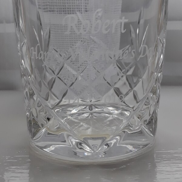 Personalised Engraved Lead Crystal Whiskey Glass - Any Occasion Any ...