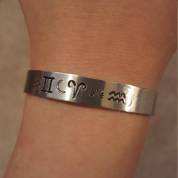 Ruby Necklace Custom Astrology Necklace Bar Necklace Birth Chart ...