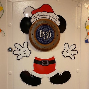 Disney Cruise Door Christmas Magnets Mickey Mouse Santa not Just ...
