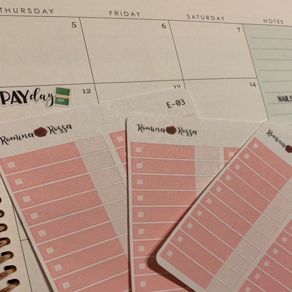 Budget Expense Stickers | Custom Color - Etsy