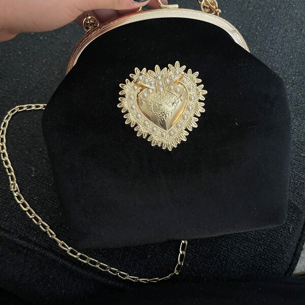 Book of Spells Bag Book Purse Little Black Book Purse Witch Clutch Book ...