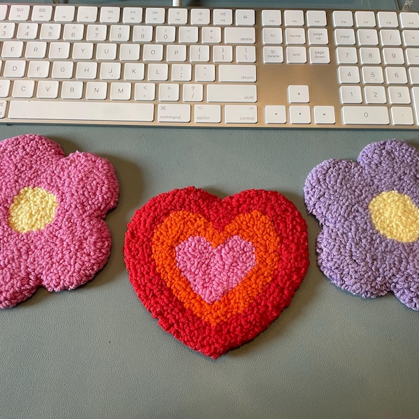 Fruit Keyboard Rug, Punch Needle Keyboard Wrist Rest, Strawberry Desk ...
