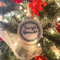 Embroidered Felt Name Banner; Embroidered Name; Baby Shower Gift ...