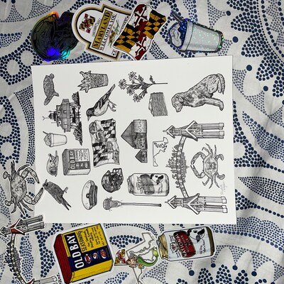 Outer Banks Gold Bar Sticker - Etsy