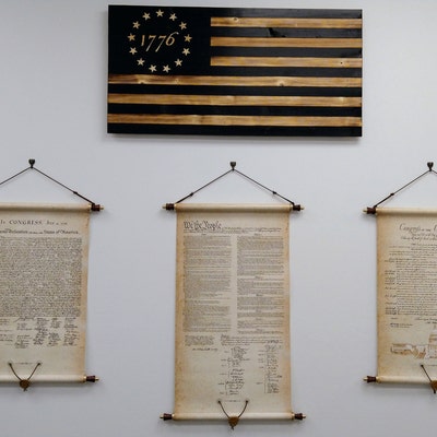 United States Constitution Wall Art Constitutional Document Canvas Wall ...