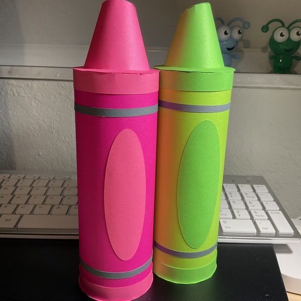 DIY Crayon Gift Box SVG Template for Electronic Cutters - Great for ...