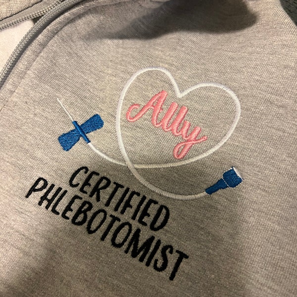 Phlebotomist Jacket, Personalized Phlebotomist Gift, Gift for Nurse ...