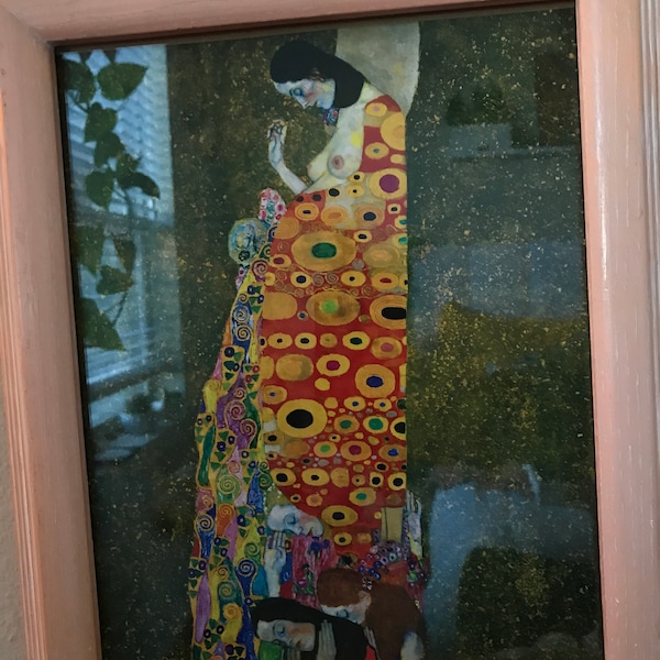 Gustav Klimt - Hope II (1907) - Reproduction of a Classic Painting ...