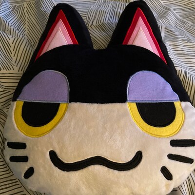 Punchy Animal Crossing Animal Villagers Punchy Cat Pillow New Leaf ...