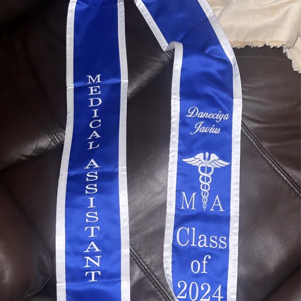 Medical Assistant Grad Stole - Etsy