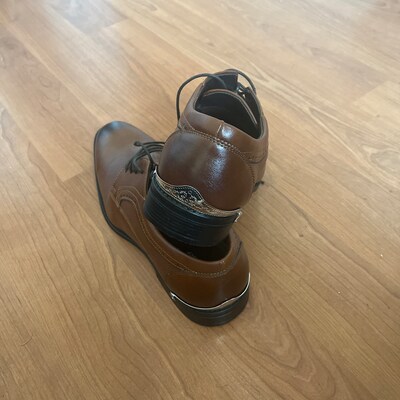 Vintage Western Cowboy Boot Heel Plates Guards Antique Silver With ...