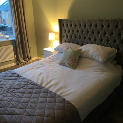 Harold Mini Ambassador Buttoned Bed Frame Available in Double King ...