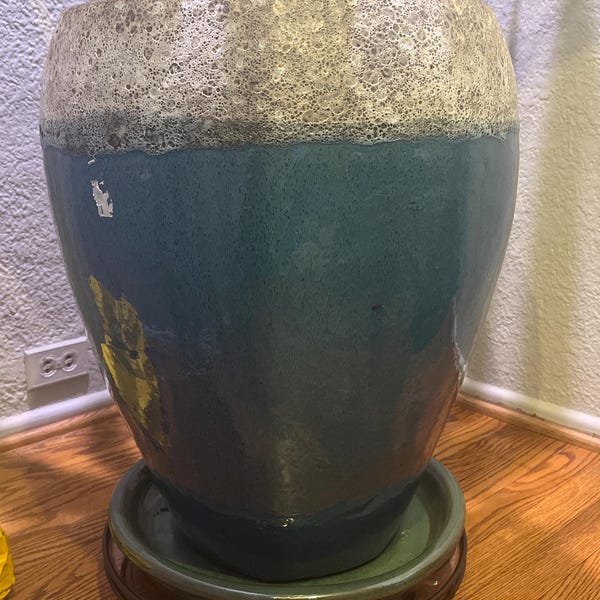 Contemporary Large Ceramic Planter - Indoor & Outdoor Pots | Speckled ...