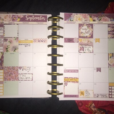 Happy Planner September Monthly Kit, Printable September Monthly Kit ...