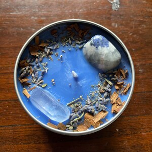 Focus & Concentration Fluorite Crystal Candle Productivity ADHD ...