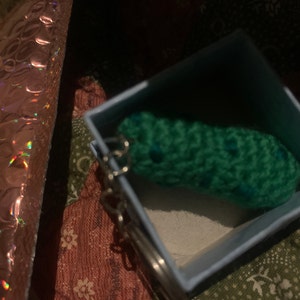 Crochet Mini Orange Keychain - Etsy