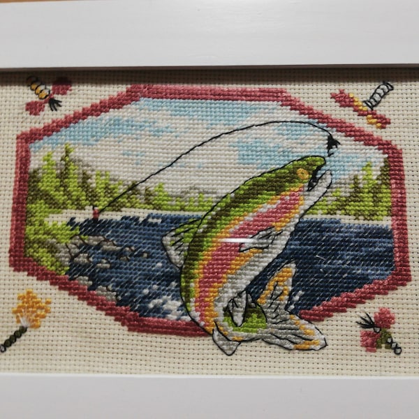 Fishing Cross Stitch Pattern PDF | Fish Cross Stitch Pattern | Instant ...