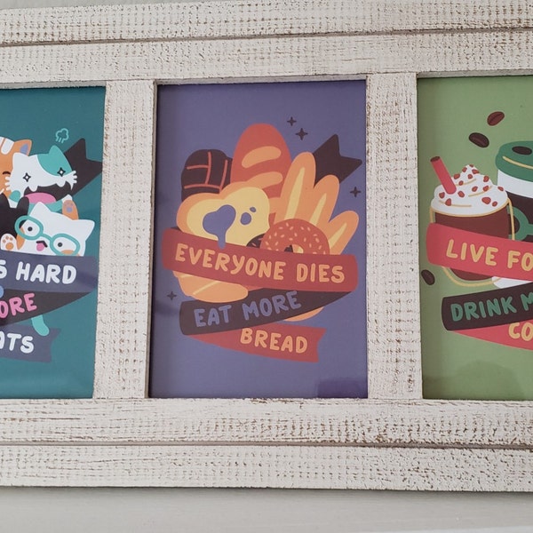 Everyone Dies Eat More Bread MINI PRINT - Etsy