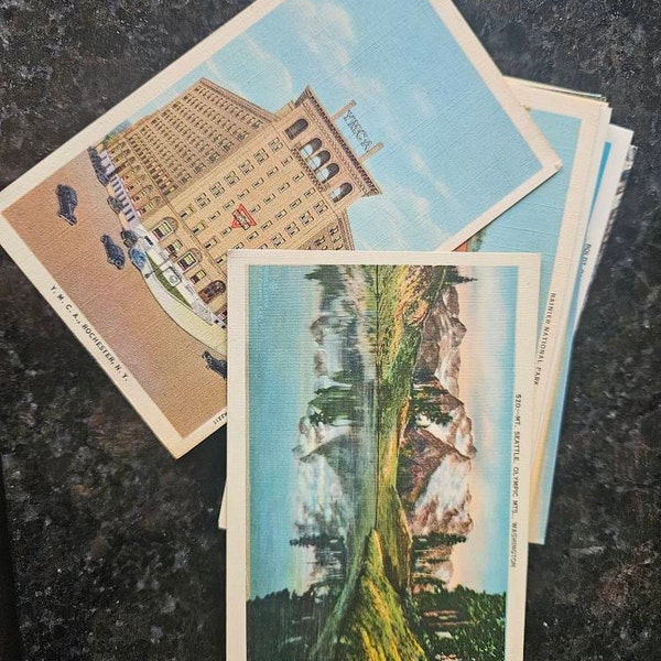 Old Postcards Unused - Assortment of Random Vintage Post Cards From ...