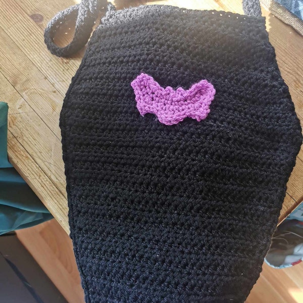 CROCHET PATTERN - Coffin Tote Crochet Bag Pattern Halloween Shoulder ...