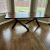 Offset X-frame Style Metal Table Legs Any Size/color - Etsy