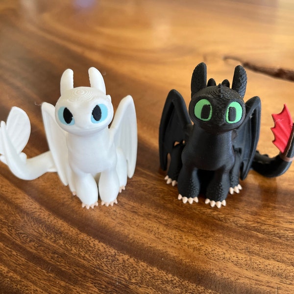 Toothless, Angel, How to Train Your Dragon, Figurine, Dragon - Etsy