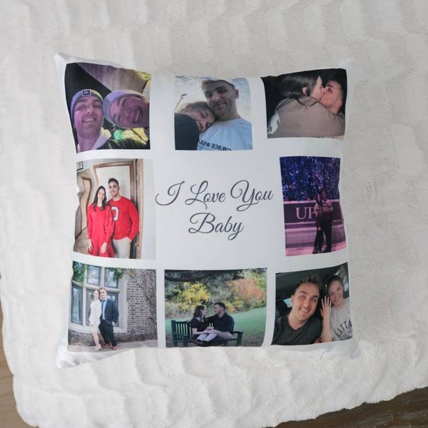 Create Your Own Decorative Throw Pillow With Personalized Photos and ...