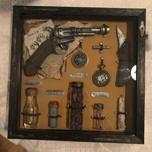 Vintage Exorcism Kit Shadow Box Dark Grey - Etsy