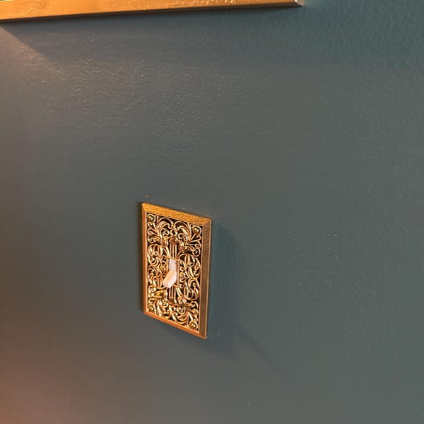 Ornate Gold Covers, Switch Plates, FREE SCREWS, Light Switch Cover ...